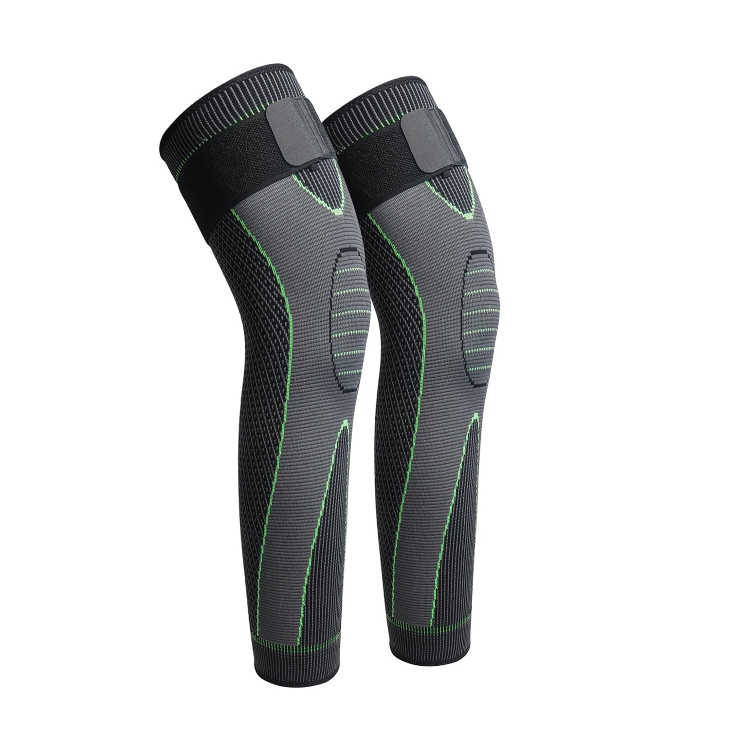 GOUNOD Full Leg Long Knee Compression Sleeve with Strap, Non-Slip ...