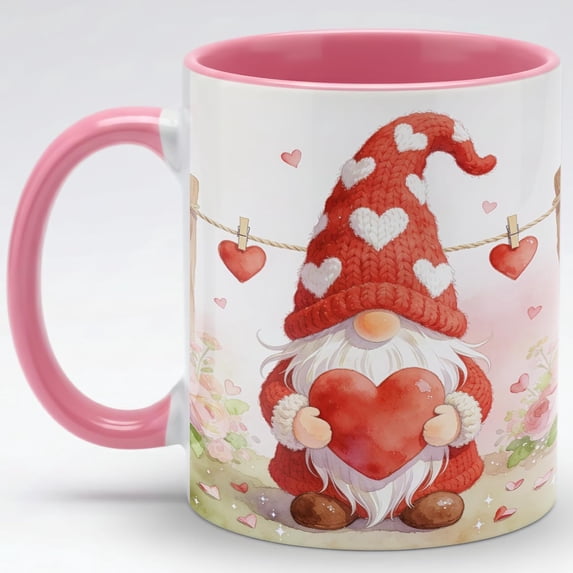 GOVISLAND Rustic Garden Gnome Folk Art Ceramic Mug, Cozy Knit Gnome ...