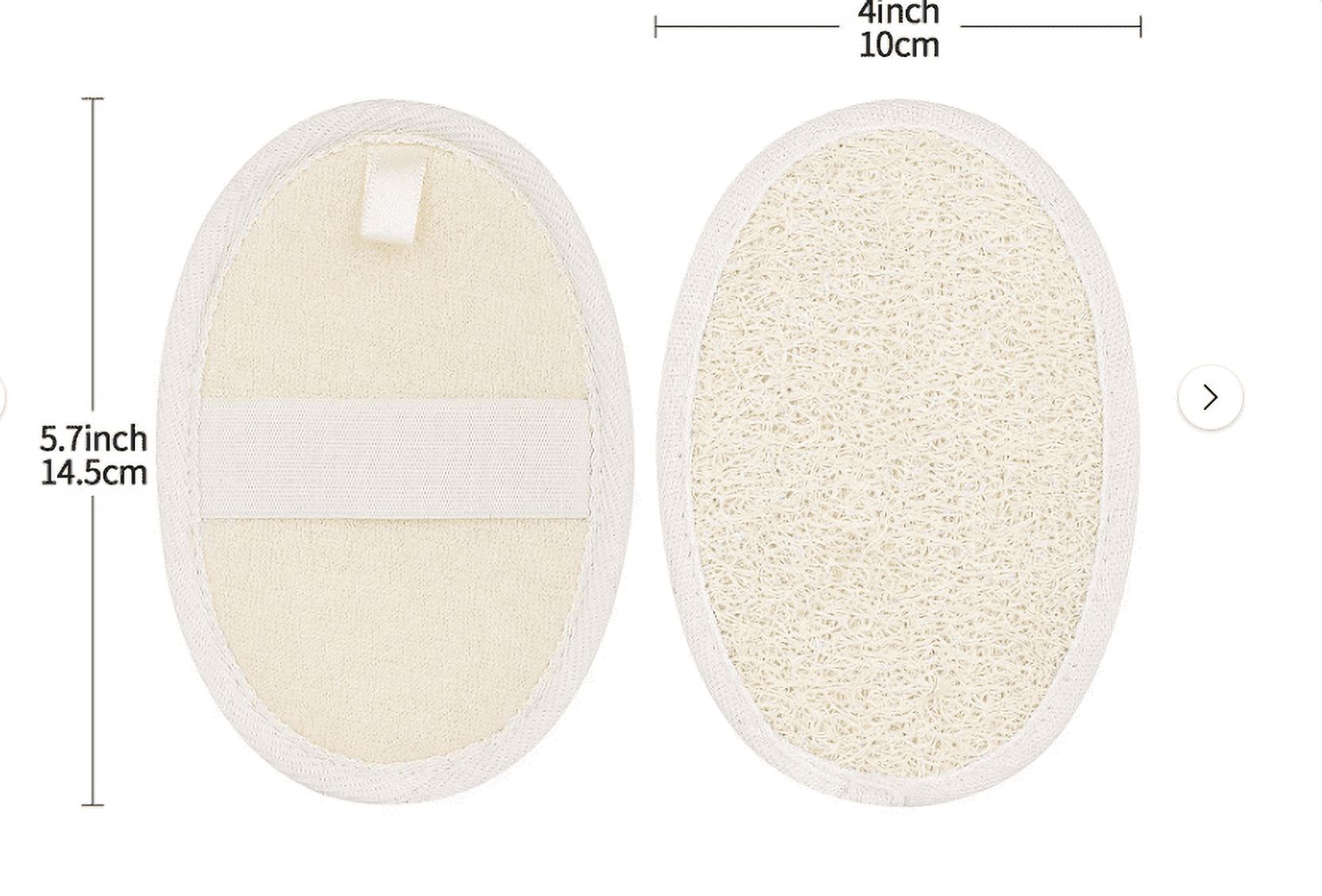 GOVOW 4Pack Loofah Sponge Pads Natural Luffa And Cloth Exfoliating ...