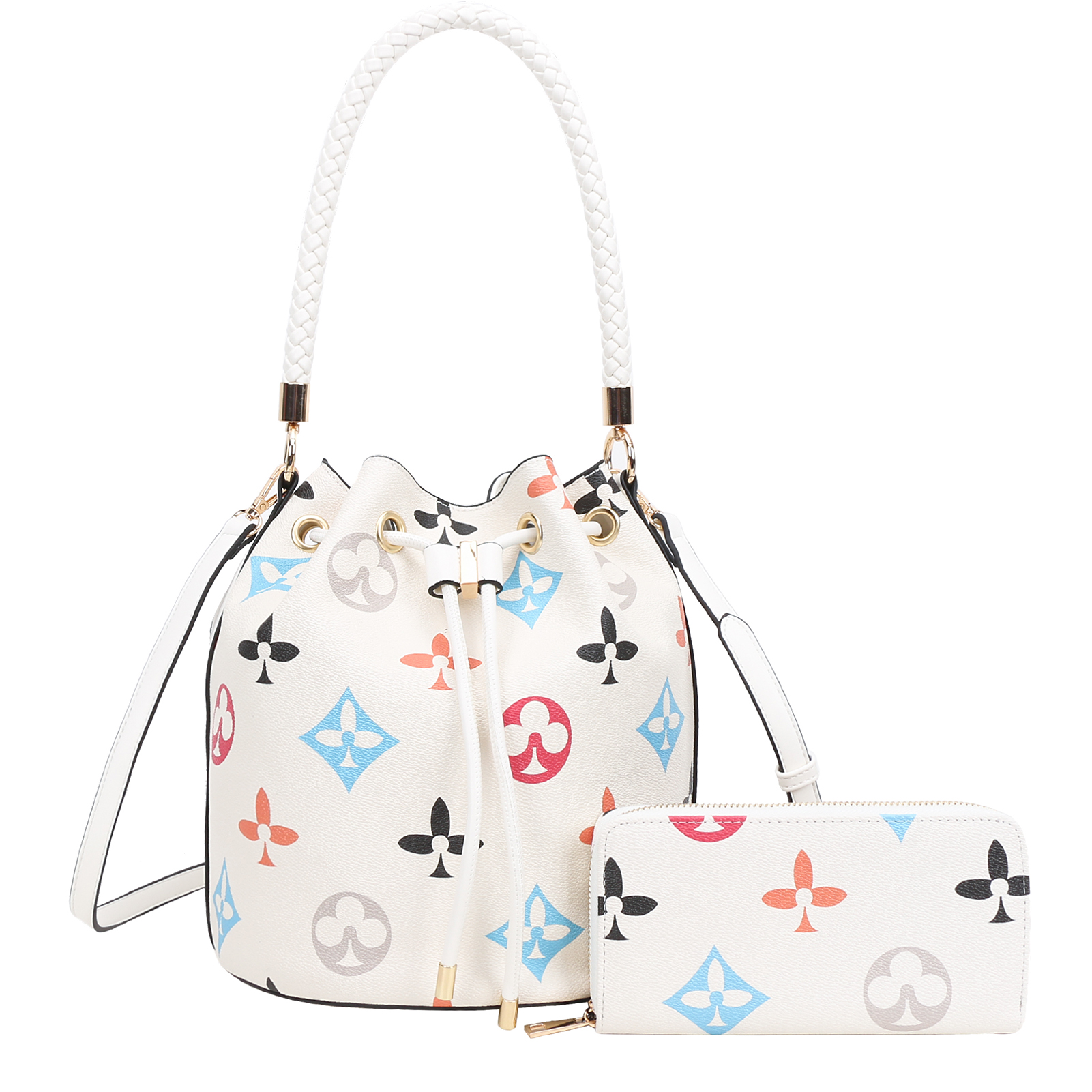 GOWELL Bucket Purses for Women with Purse, Trendy Soft PU Leather Small ...