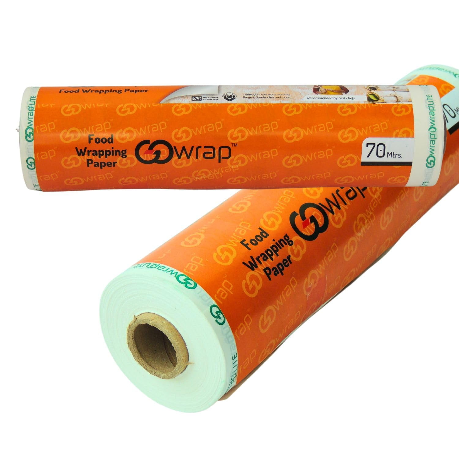 GOWRAP 72Meter Multipurpose Food Wrapping Paper Roll Oilproof Reusable ...