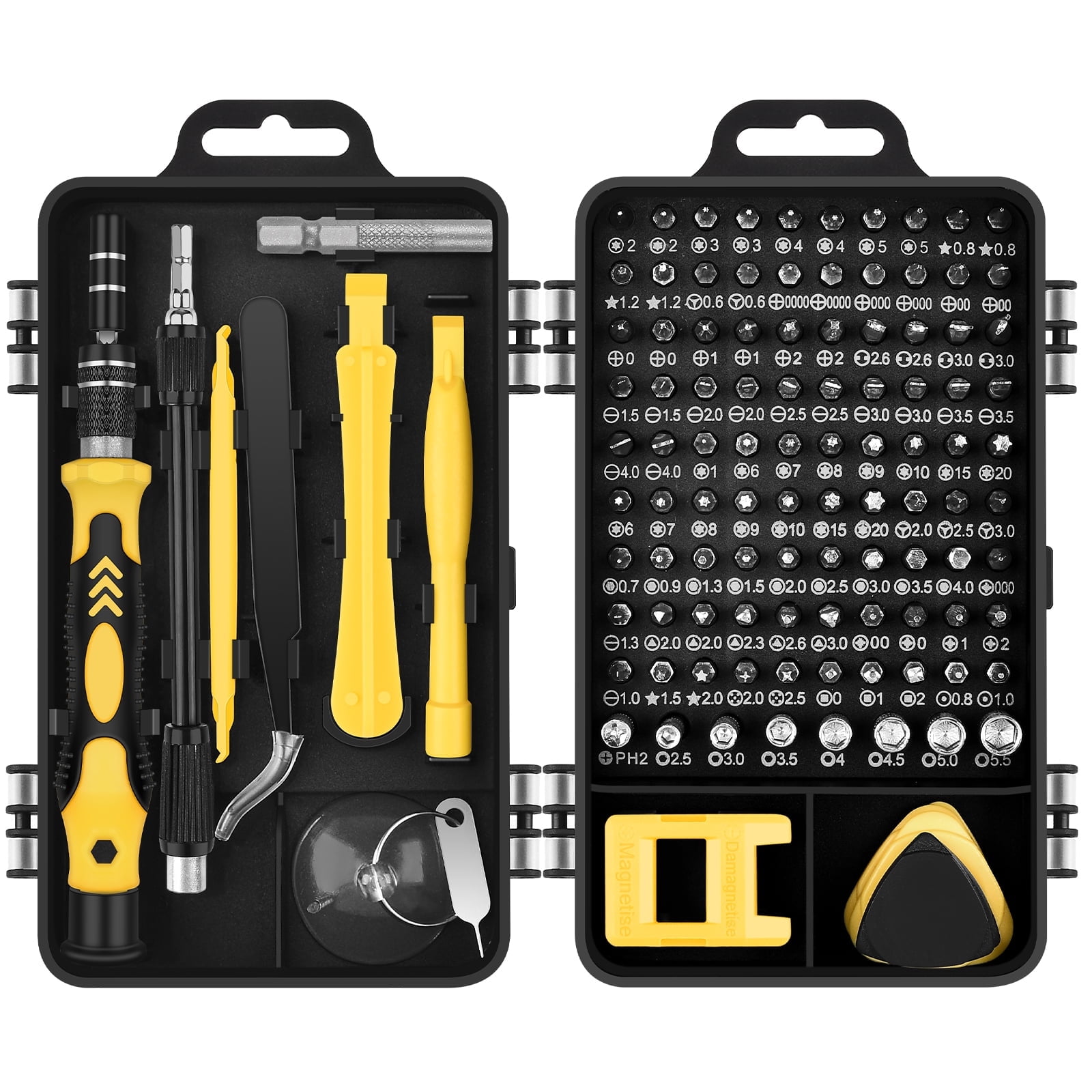 GOXAWEE 115 in 1 Precision Screwdriver Set, Magnetic Repair Tool Kit ...