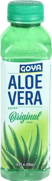 GOYA Aloe Vera Drink, Original Flavor, Refreshing Beverage, 16.9 Fl. Oz ...