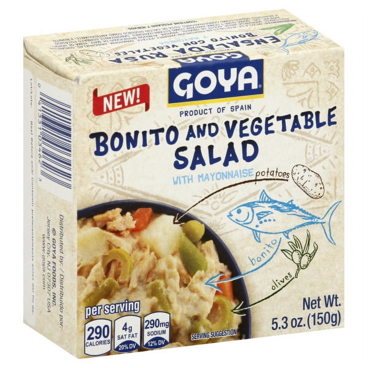 GOYA Bonito and Vegetables Salad with Mayonnaise, 5.30 oz - Walmart.com