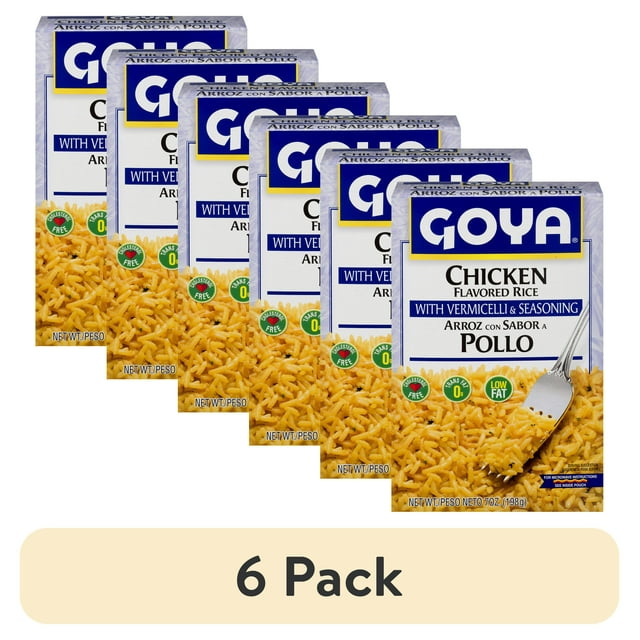 (6 pack) GOYA Chicken Flavored Rice With Vermicelli & Seasoning 7 Oz ...