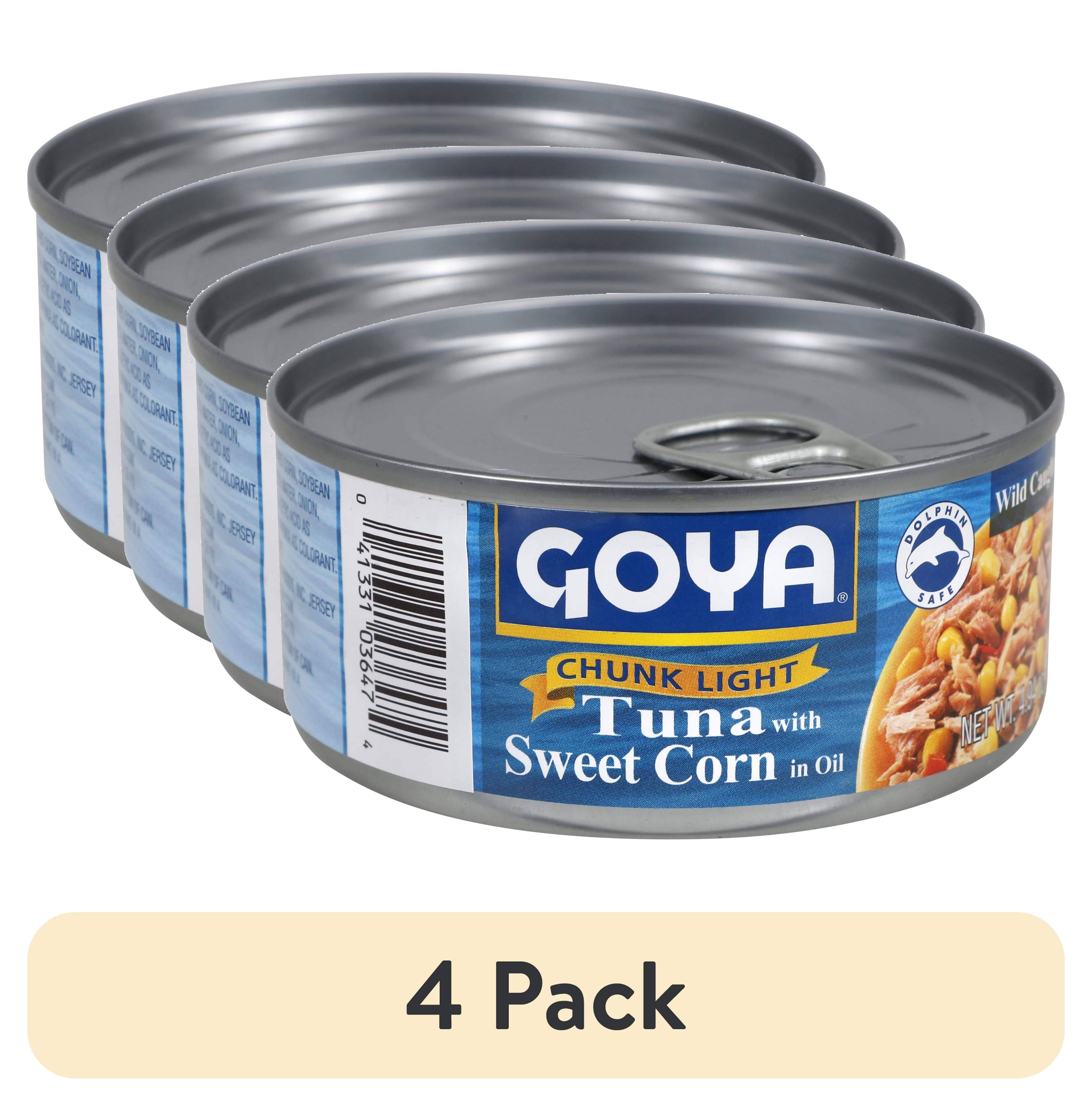 (4 pack) GOYA Chunk Light Tuna With Sweet Corn In Oil 4.94 Oz - Walmart.com