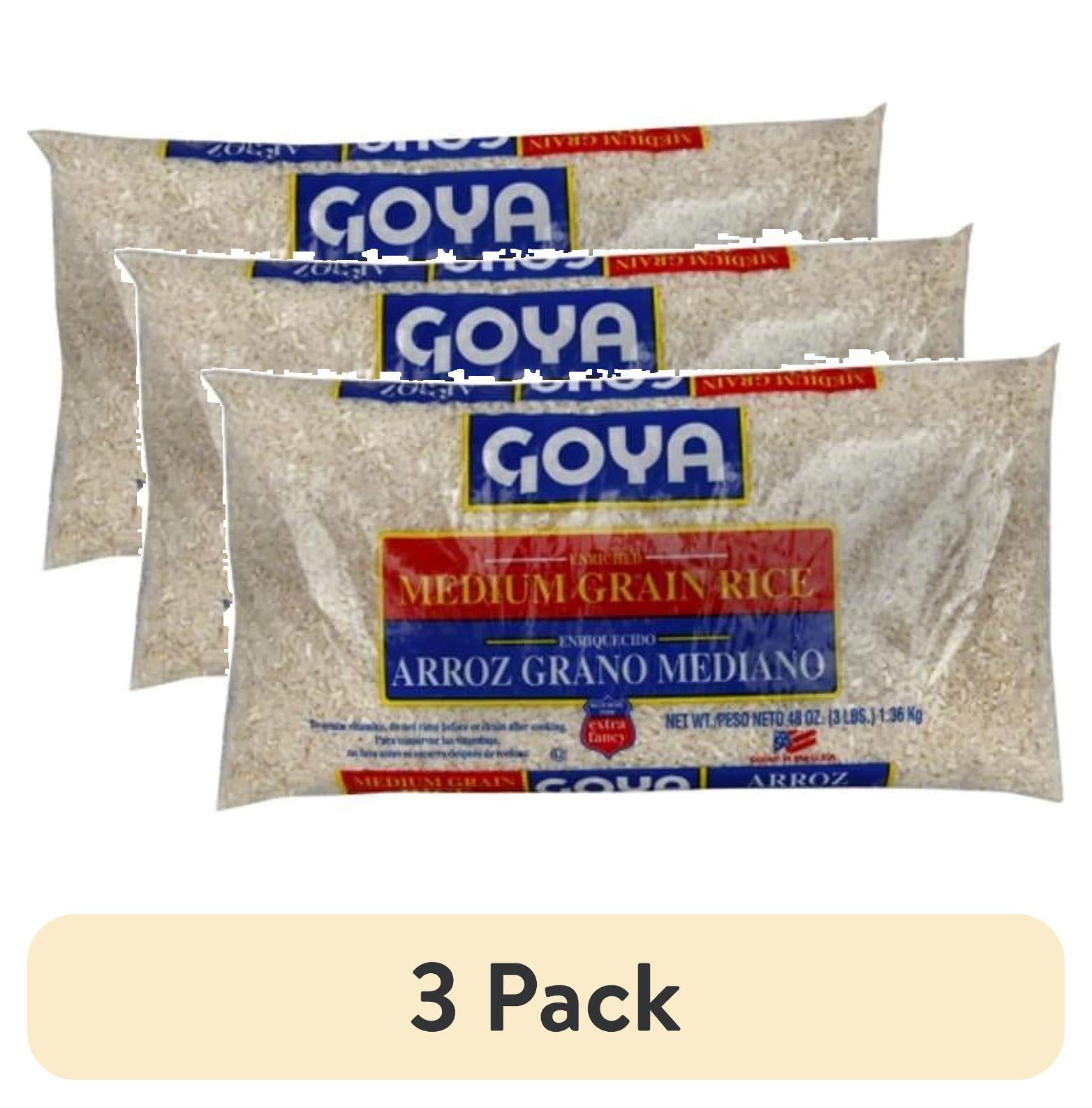 (3 pack) GOYA Enriched Medium Grain Rice 3 Lb - Walmart.com