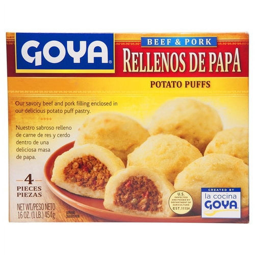 GOYA Frozen Beef & Pork Potato Puffs, 16oz, 4 Count - Walmart.com