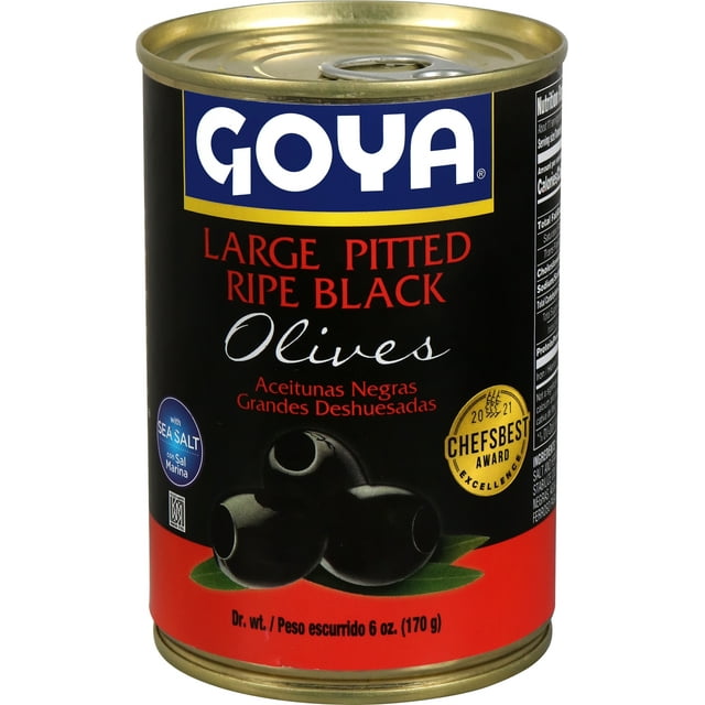 GOYA Large Pitted Ripe Black Olives 6 oz - Walmart.com
