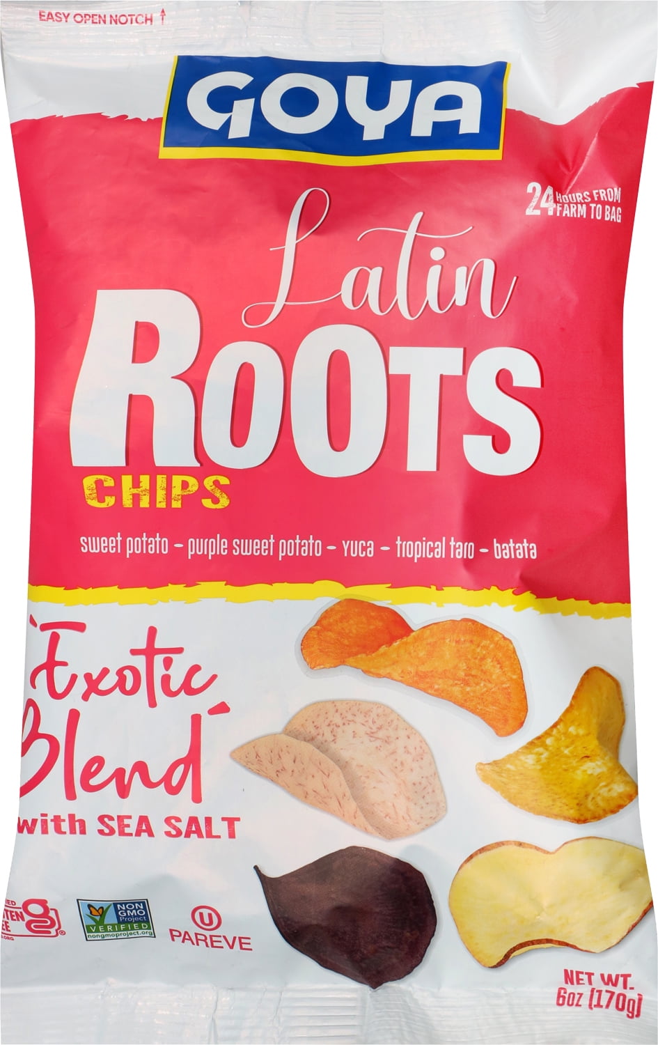 GOYA Latin Roots Chips Exotic Blend with Sea Salt, 6 Oz - Walmart.com
