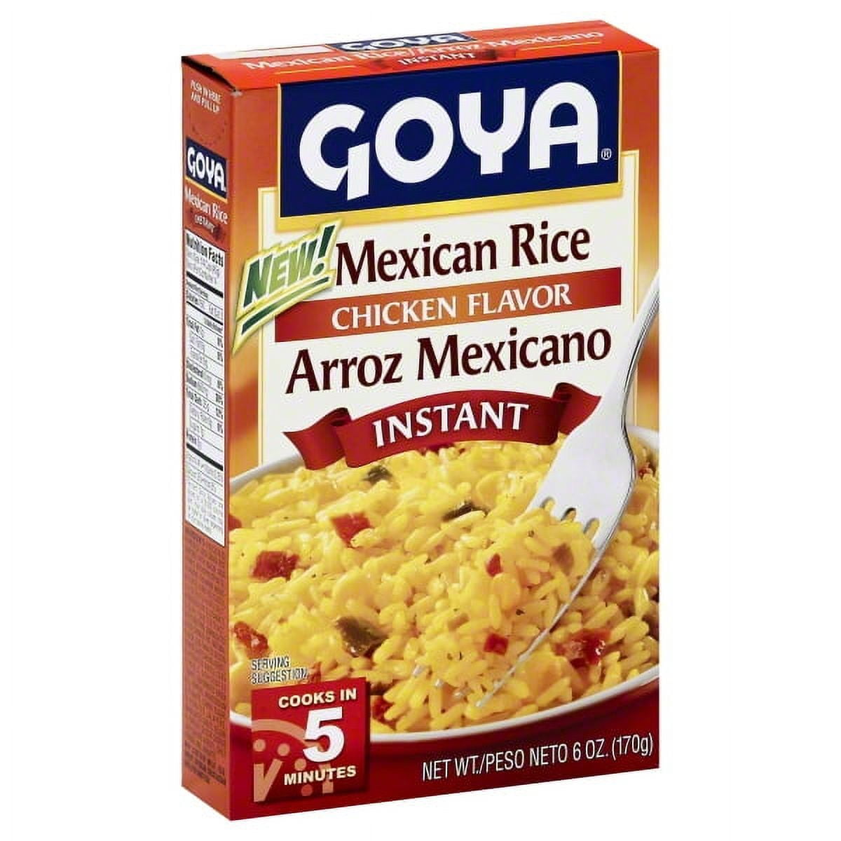 GOYA Instant Mexican Rice, Chicken Flavor, 6 Oz - Perfect Pair for ...