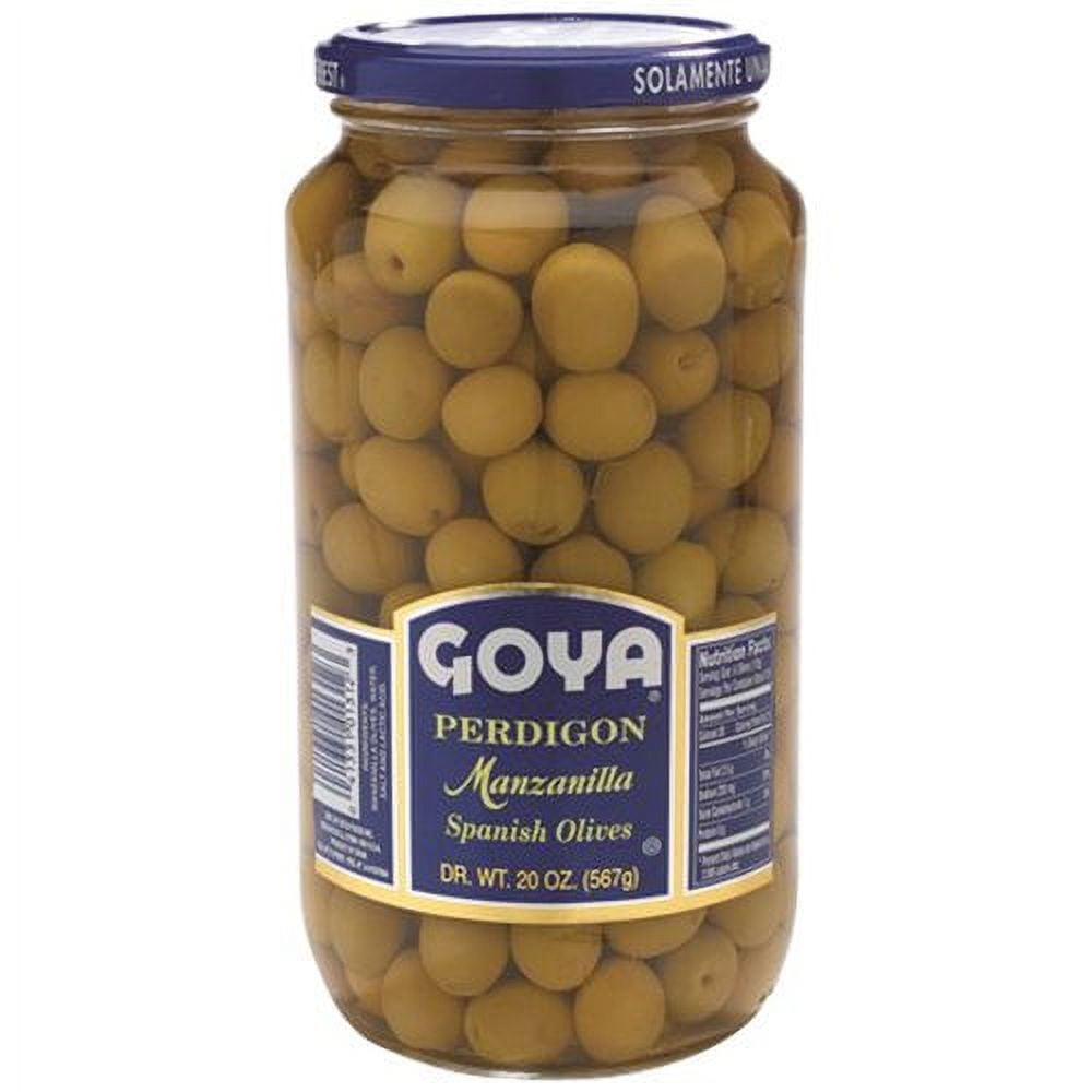 Goya Perdigon Manzanilla Spanish Olives, 20 oz - Walmart.com