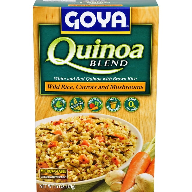 (2 pack) GOYA Quinoa Blend Rice, Carrots & Mushrooms 6 Oz - Walmart.com