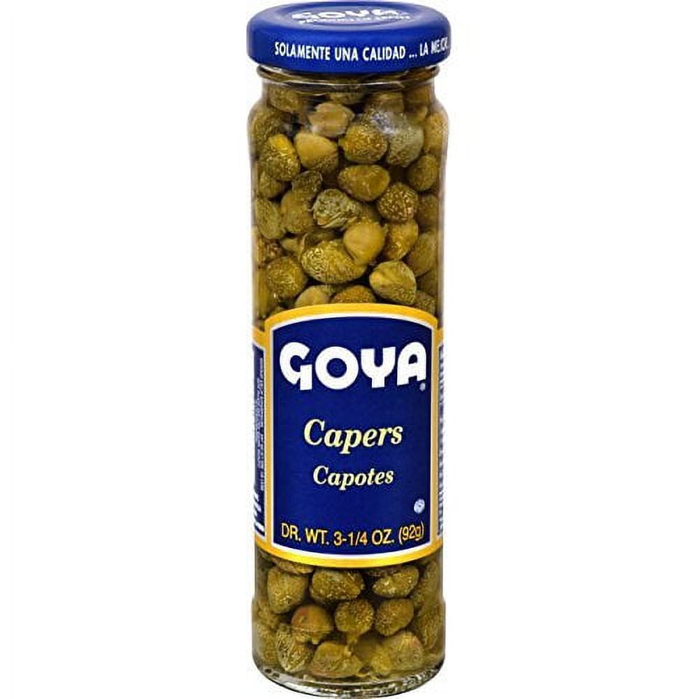 GOYA Spanish Capers, 3.25 Oz, Mediterranean Cooking Ingredient ...