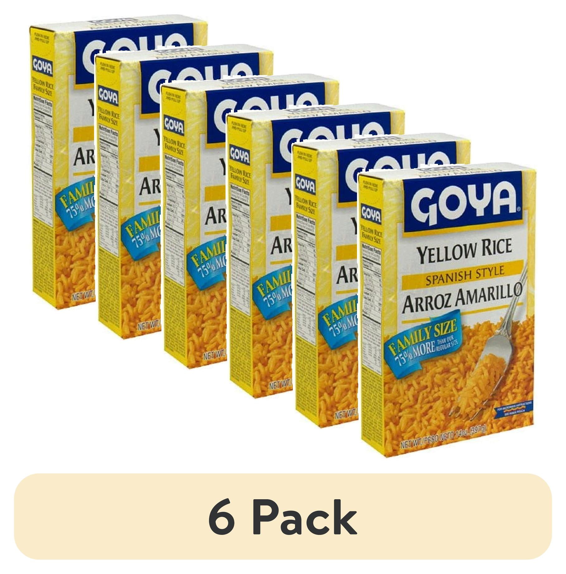 (6 pack) Goya Yellow Rice 14-Ounce Units - Walmart.com