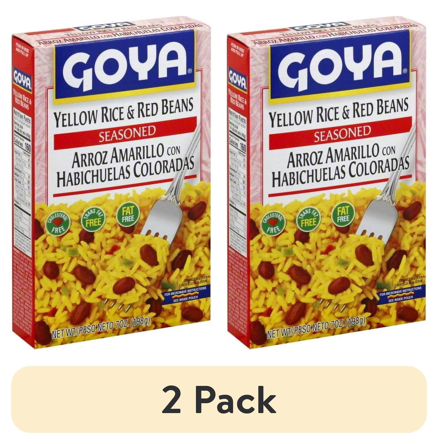 (2 pack) GOYA Yellow Rice & Red Beans Seasoned 7 oz - Walmart.com