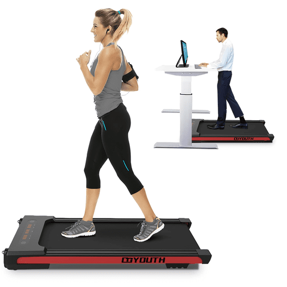 GOYOUTH Under Desk Electric Running Treadmill for Home/Office Use ...