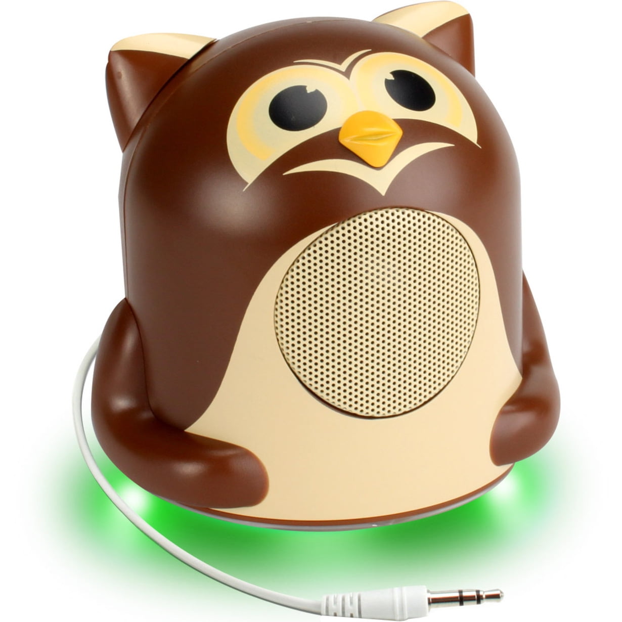 GOgroove Owl Portable Night Light Speaker with LED Light-up Base ...