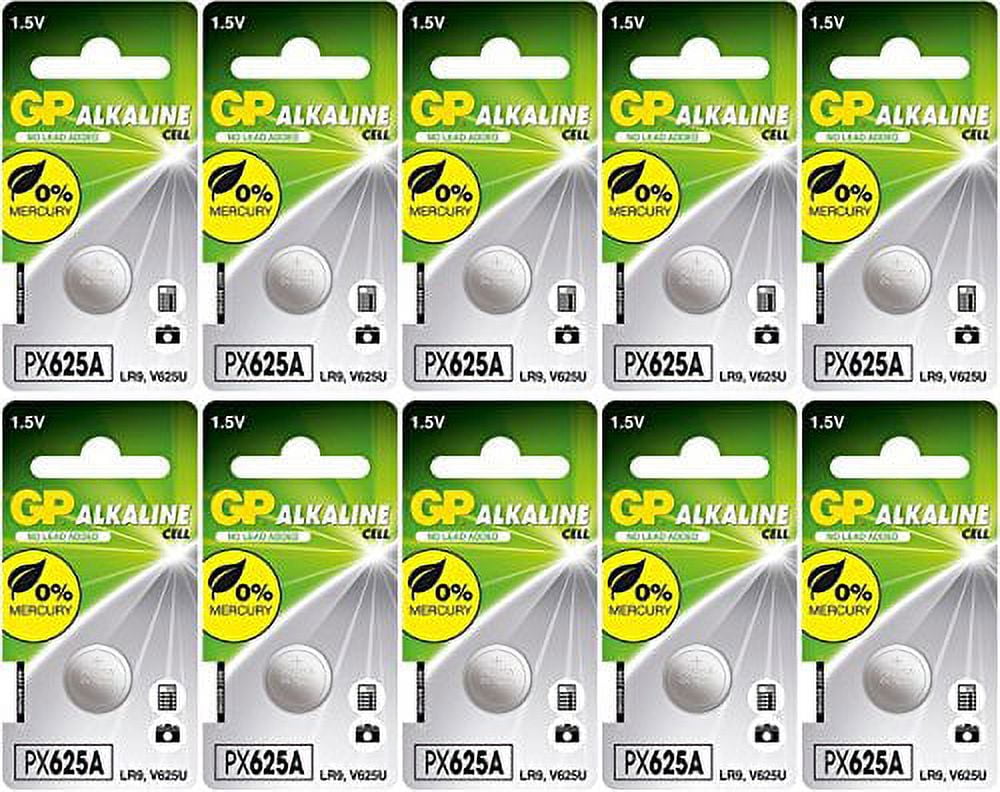 GP 625A E625GBP K625A PX625A MR09 LR9 V625A 1.5V Alkaline 10 Batteries ...