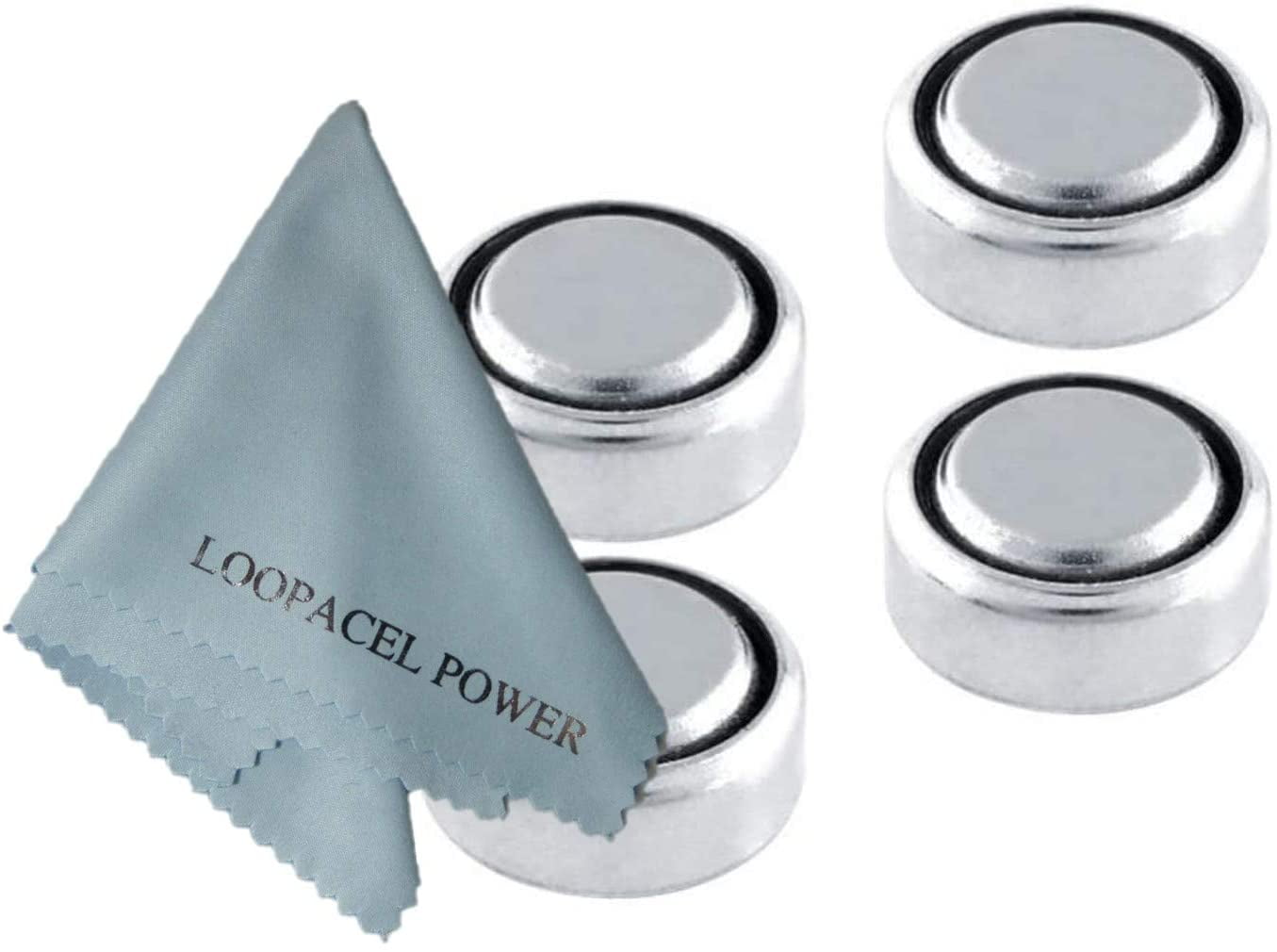 GP A76 LR44 AG13 Alkaline Cell 1.5V Button Cell 4 Batteries with Cloth ...