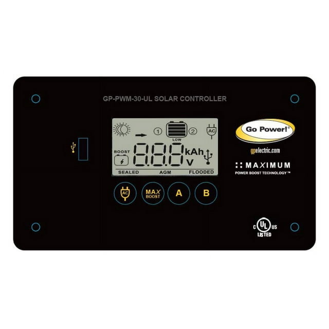 GP-PWM-30-UL: 30A PWM DIGITAL CONTROLLER W. USB, DUAL BANK, UL, BT ...
