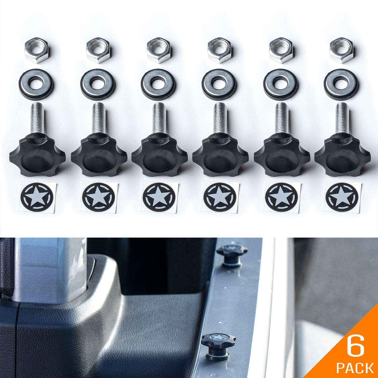 GP-Star Hardtop/ Cover Quick-release Thumbscrew Set - Walmart.com