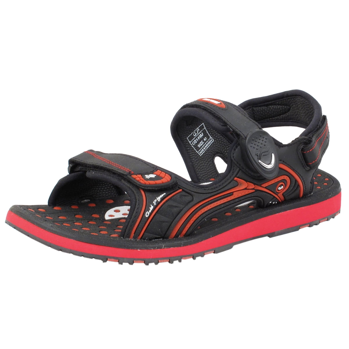 GP9175B Kids "SNAP LOCK" Water Sandals, 9149 Black Red, EU38 - Walmart.com