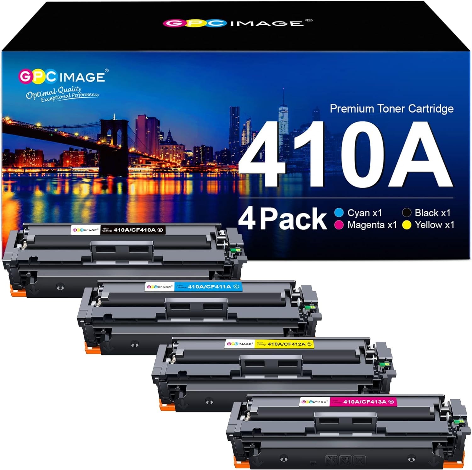 GPC Image Compatible Toner Cartridge replacement for HP 410A CF410A ...