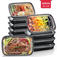 NutriChef 5-Piece Food Storage Containers - 35.86 oz Stackable Superior ...
