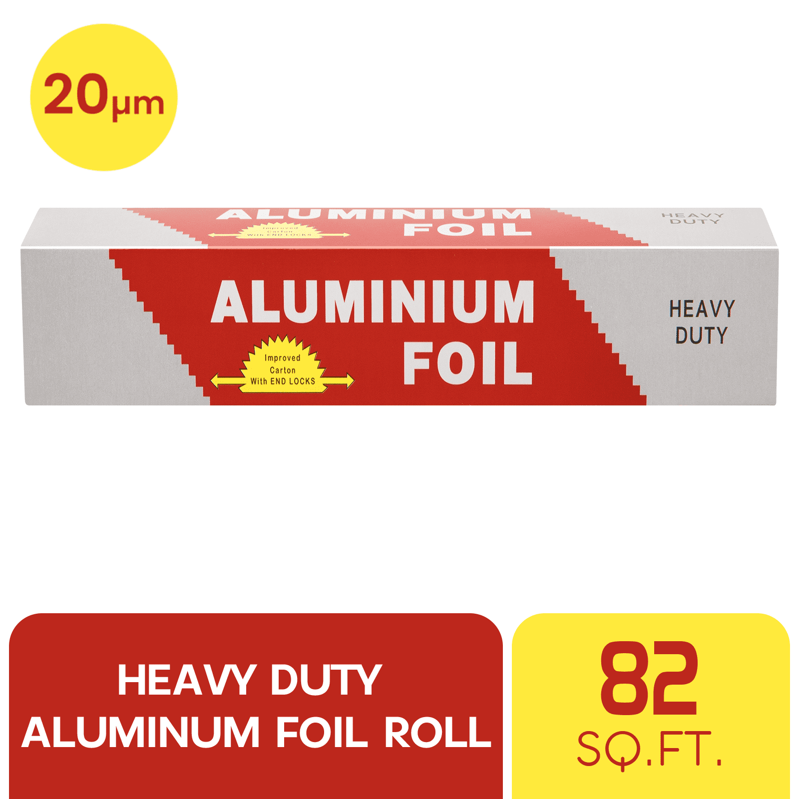 GPED Aluminum Foil Wrap Heavy Duty Aluminum Foil Roll, 20um Thick Heavy ...