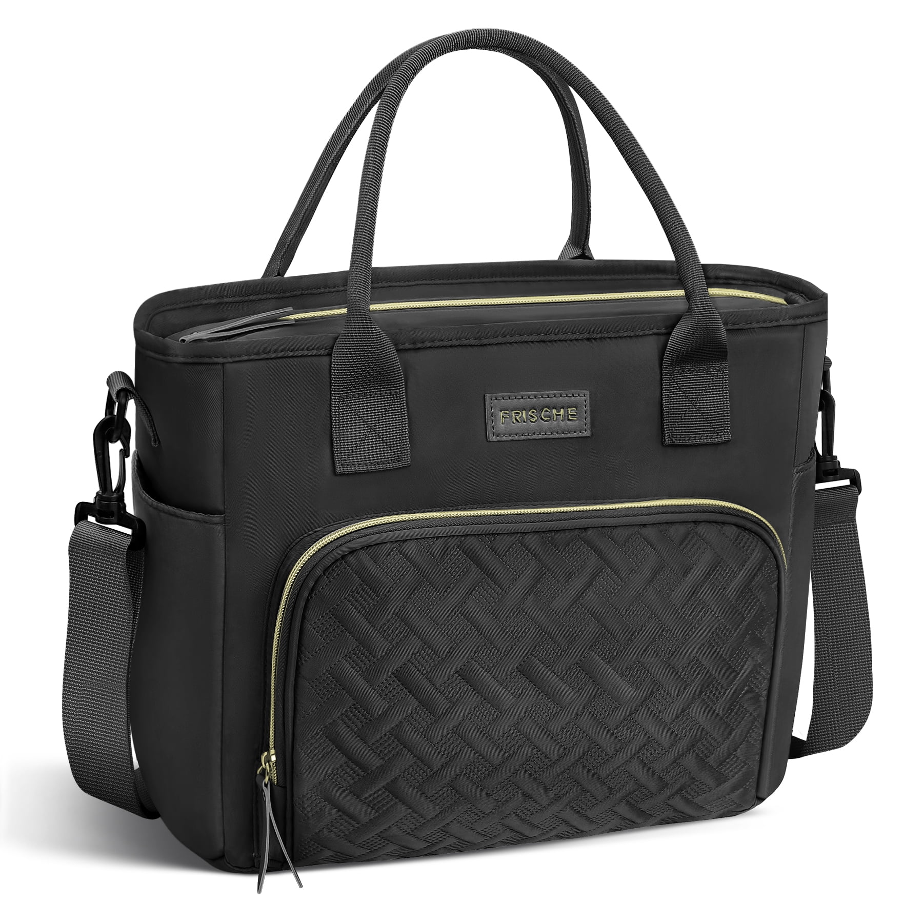 GPED Insulated Lunch Bag for Women, Large 13x6x11 Inch, Reusable with ...