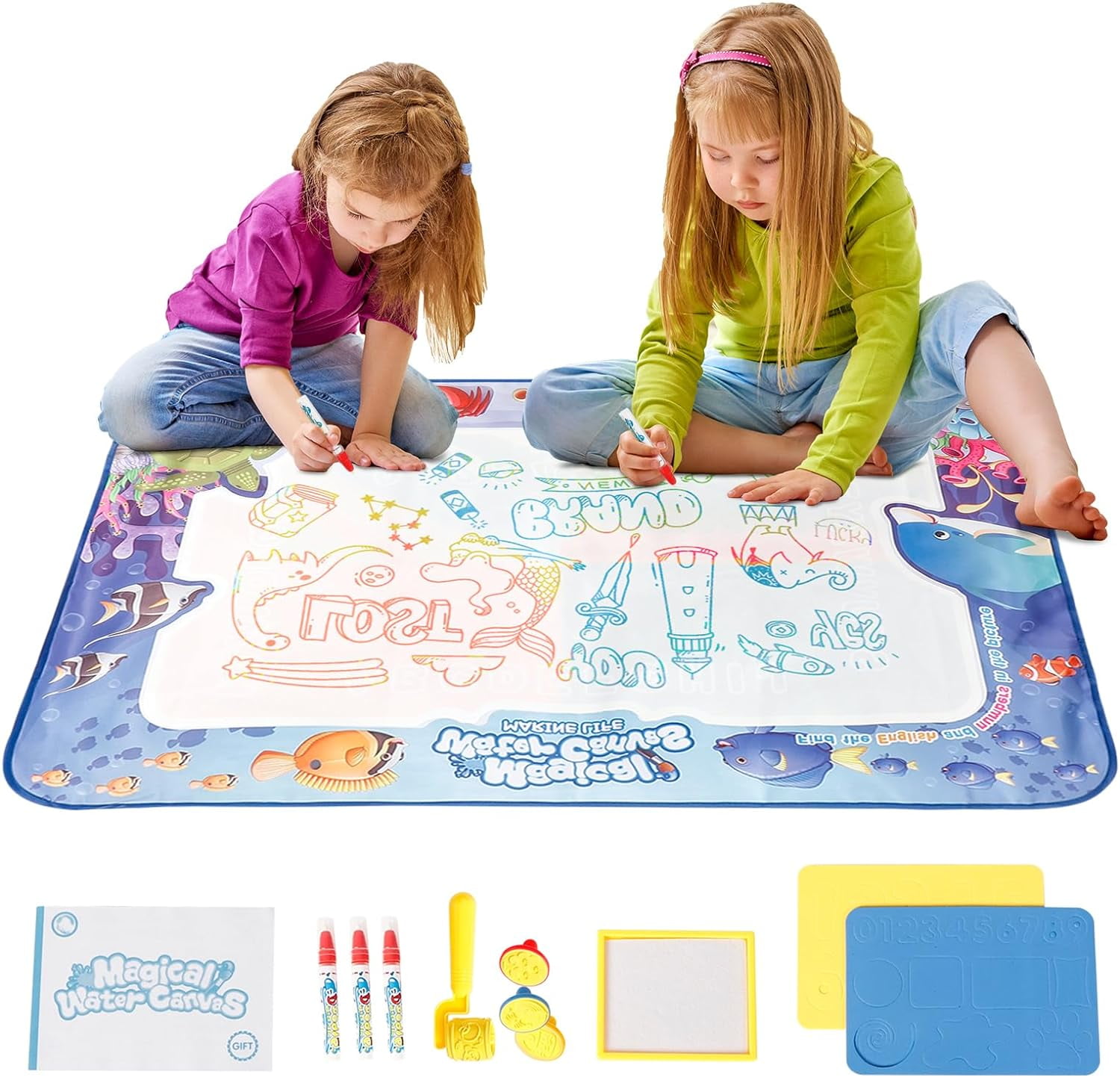 GPED Large Aqua Magic Water Drawing Mat Toy Gifts for Boys Girls Kids ...