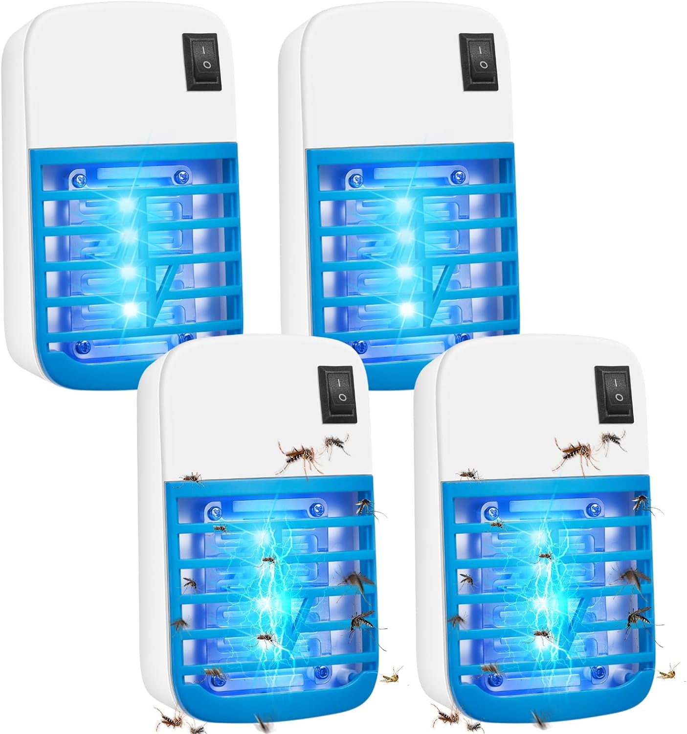 GÂ·PEH Indoor Bug Zapper, Mosquito Trap with Blue Lights, White and ...