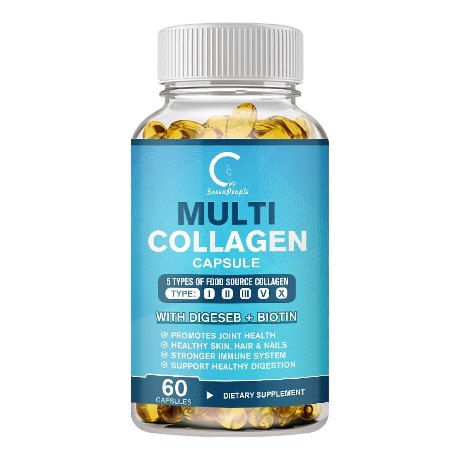 GPGP Greenpeople Multi Collagen Pills 5000mg - 60 Capsules - Healthy ...