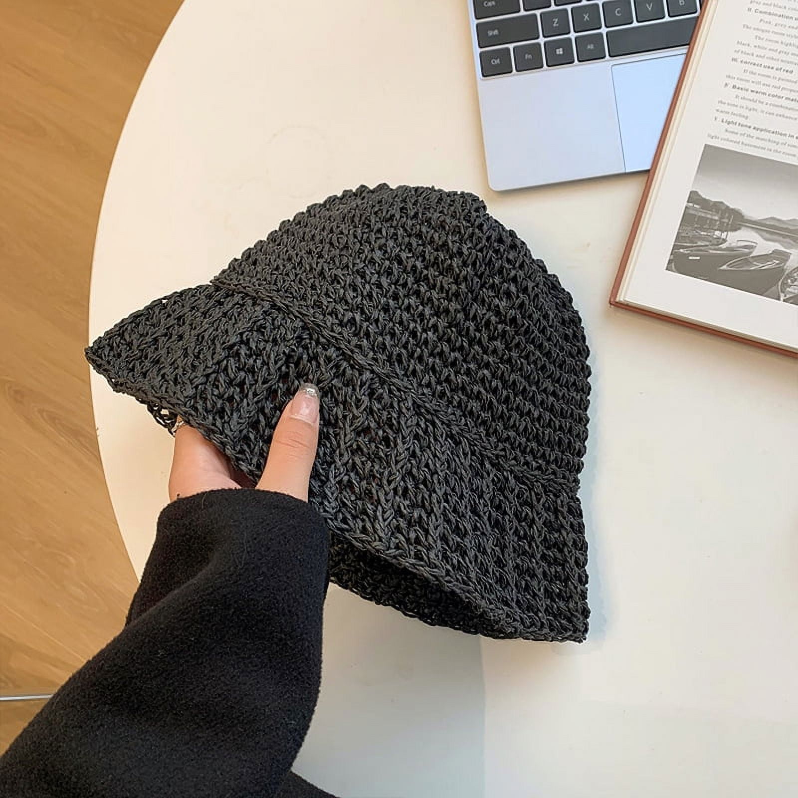 GPHOMRYYY Beach Vacation Woven Straw Hat Women's Summer Breathable ...