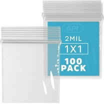 GPI 5” x 8” Heavy Duty Ziplock Bag 4 Mil Clear Resealable Bags for ...