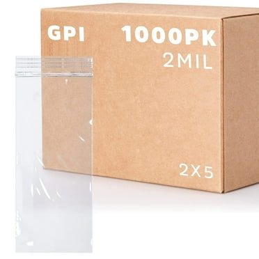 GPI 10” x 13” Heavy Duty Ziplock Bag 2 Mil Clear Resealable Bags with ...