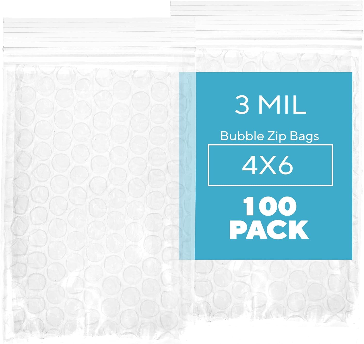 GPI Resealable Bubble Zip Bags for Secure Storage, Packaging, and ...