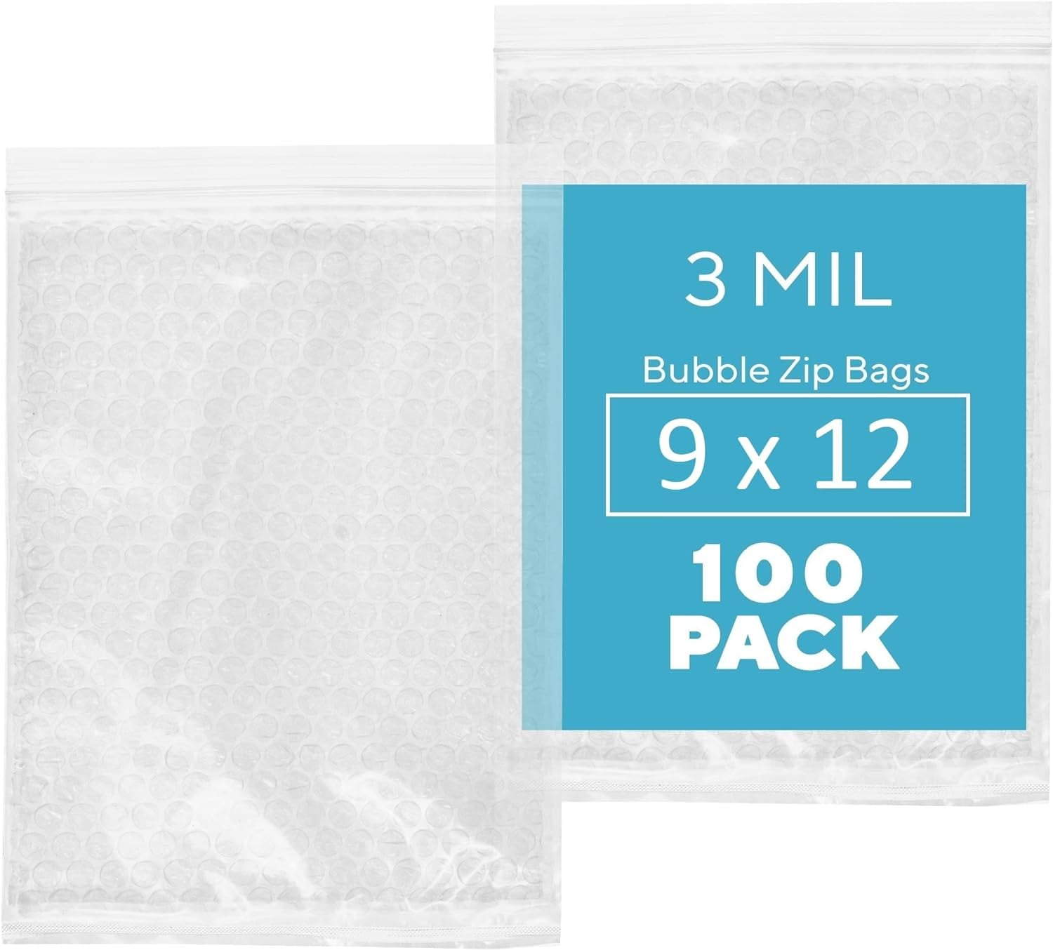 GPI Resealable Bubble Zip Bags for Secure Storage, Packaging, and ...