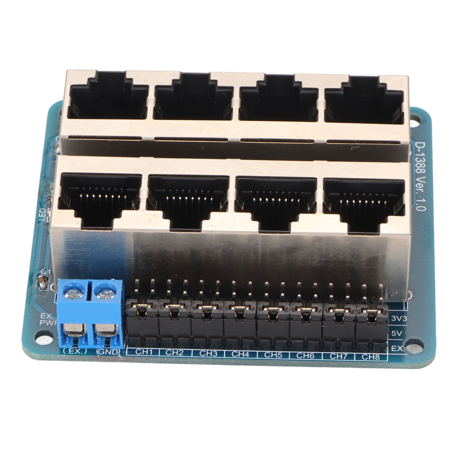 Gpio Breakout Board Professional 8 Rj45 Ports 40 Pin Power Breakout