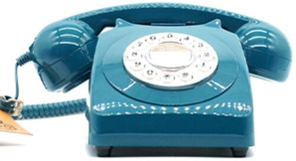 GPO Retro GPO746DPBAZ 746 Desktop Push Button Telephone - Azure Blue ...