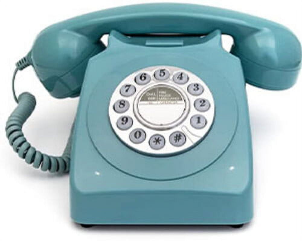 GPO Retro GPO746DPBBL 746 Desktop Push Button Telephone - Blue [MISC ...