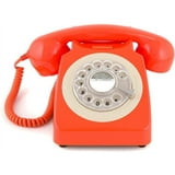 GPO Retro GPO746ROR 746 Desktop Rotary Dial Telephone - Orange [MISC ...