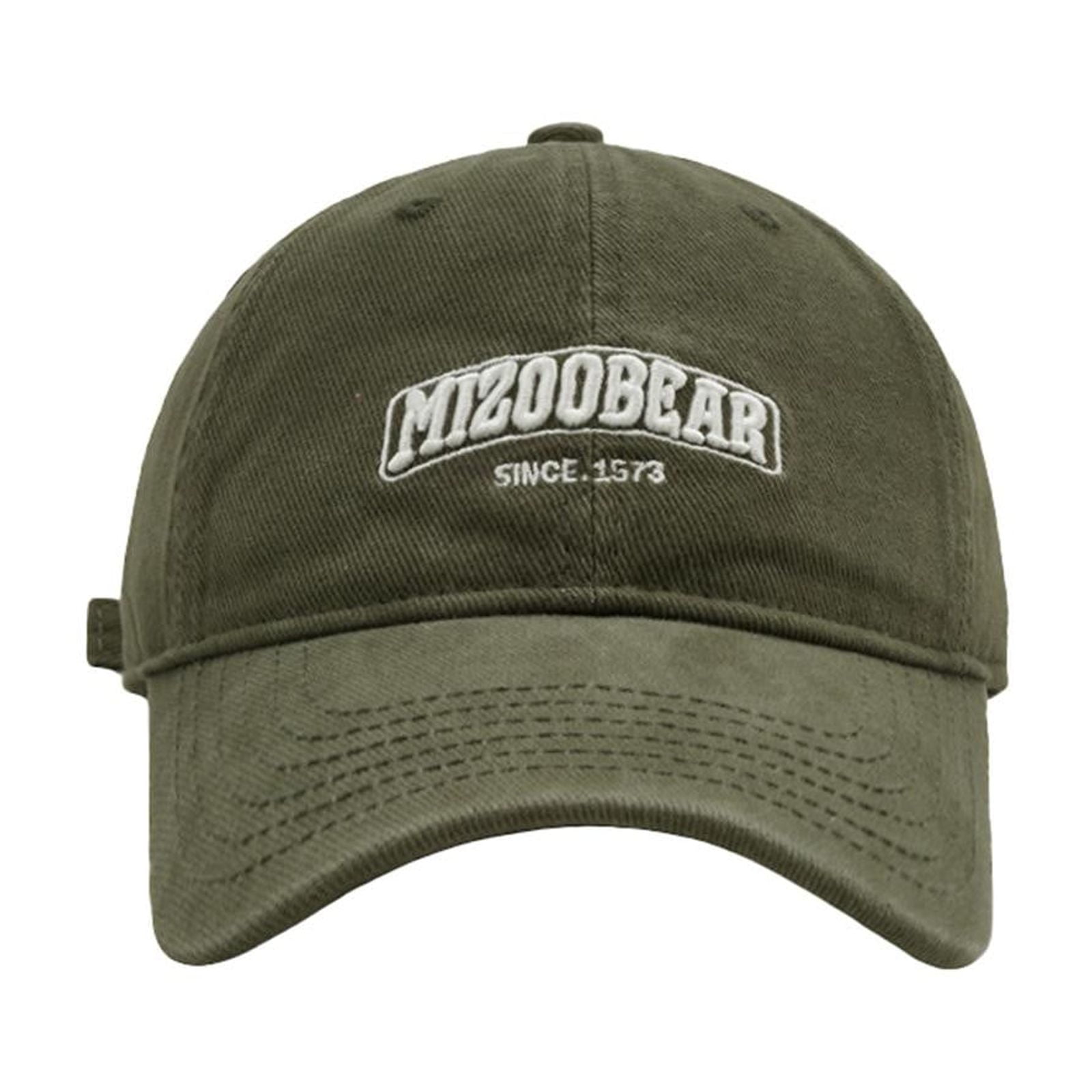 GPOECD Baseball Cap for Men Soft Top Wide Brim Sanded Three Embroidery ...
