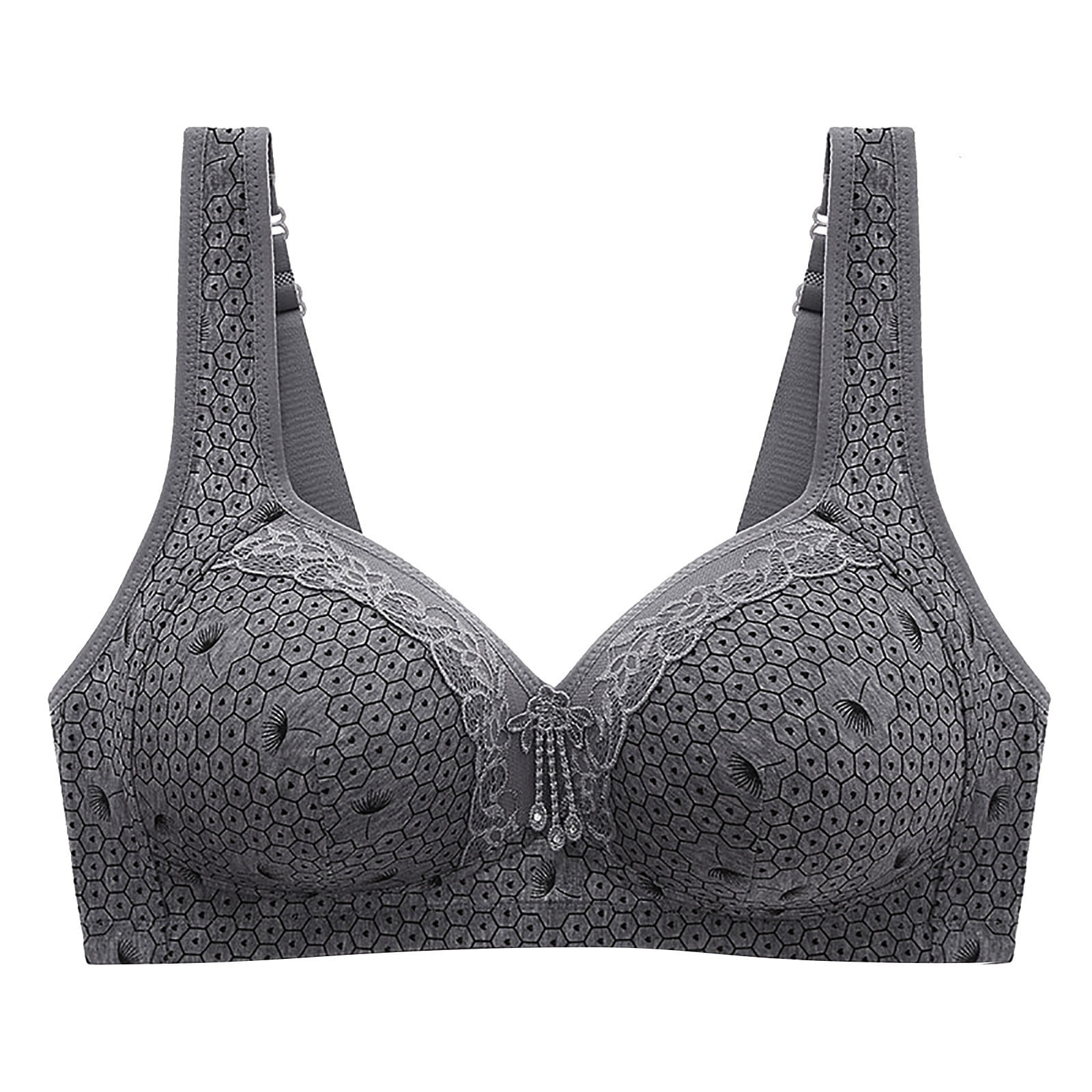 GPOECD Women Sexy Lace Underwire Bra Adjustable Straps Support Push Up ...