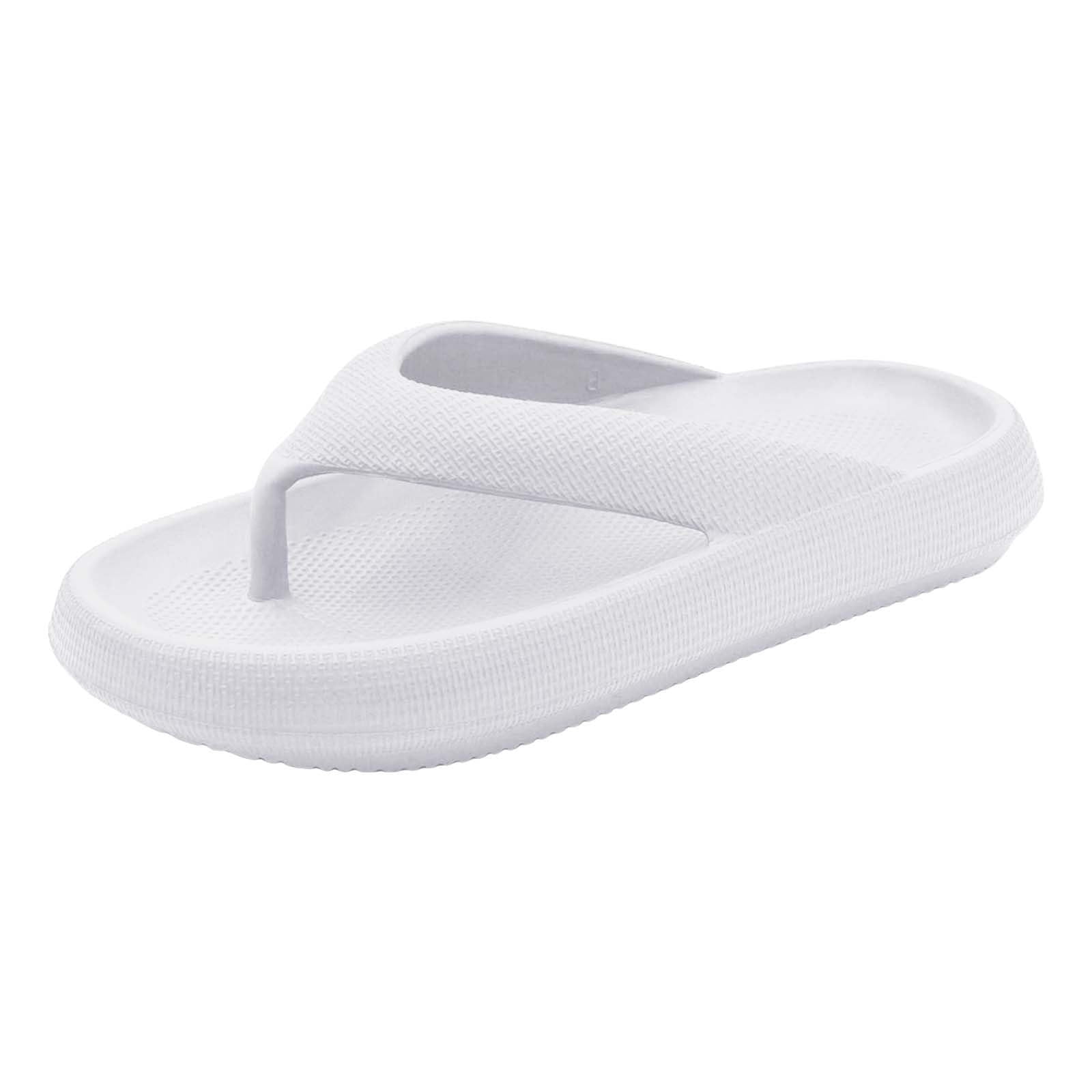 GPOECD Women's Flip Flop Sandals Non Soft Sole Summer Casual Outdoor ...