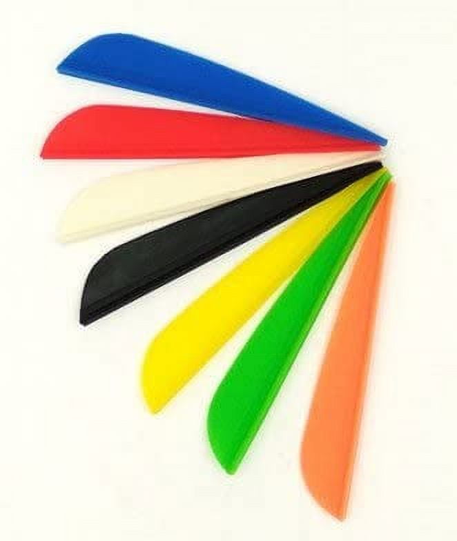 GPP 100PK 3 inch Plastic Arrow Vane TPU Fletchings for DIY Arrow ...
