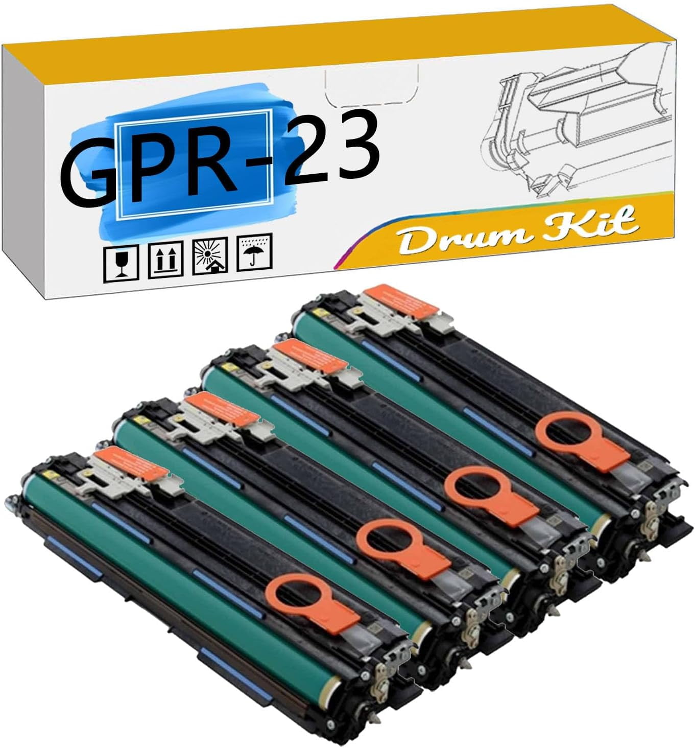 GPR-23 GPR23 Imaging Drum Kit, Compatible for Canon ImageRUNNER C2550 ...