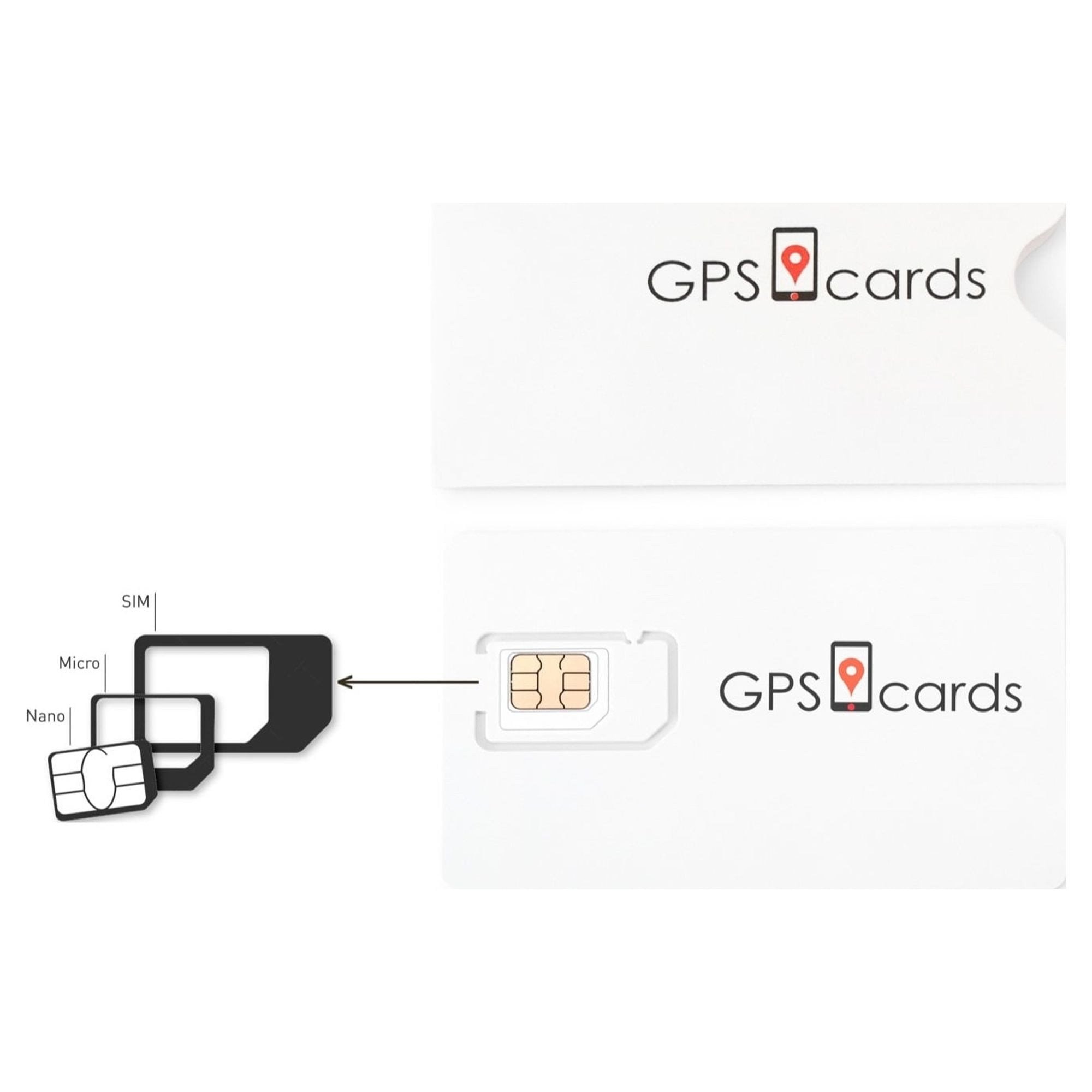 GPS Asset Tracker GPS.cards SIM $10 Preloaded for 3G GPS Tracking ...