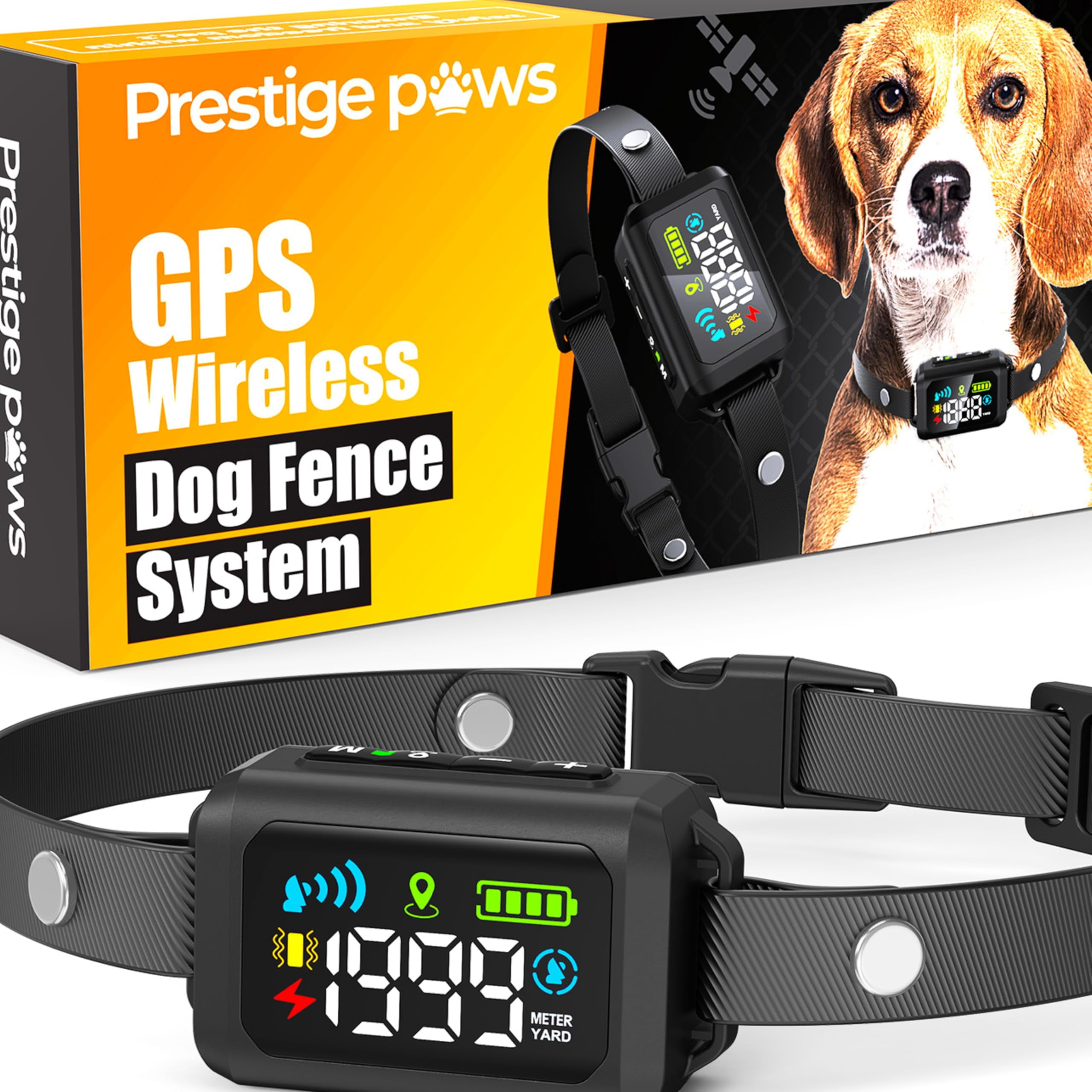 GPS Dog Tracker Collar DPF11 with Wireless Fence - Waterproof ...